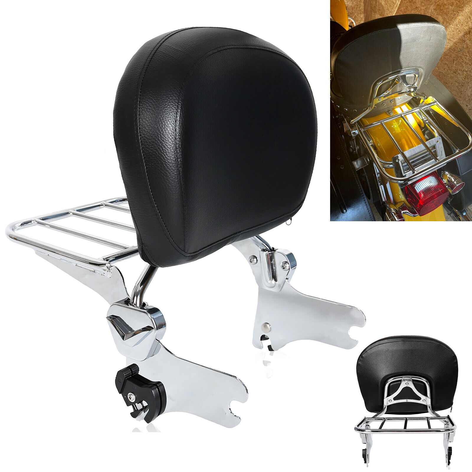 Universal Backrest Sissy Bar - Compatible with 1997-2008 Touring ...