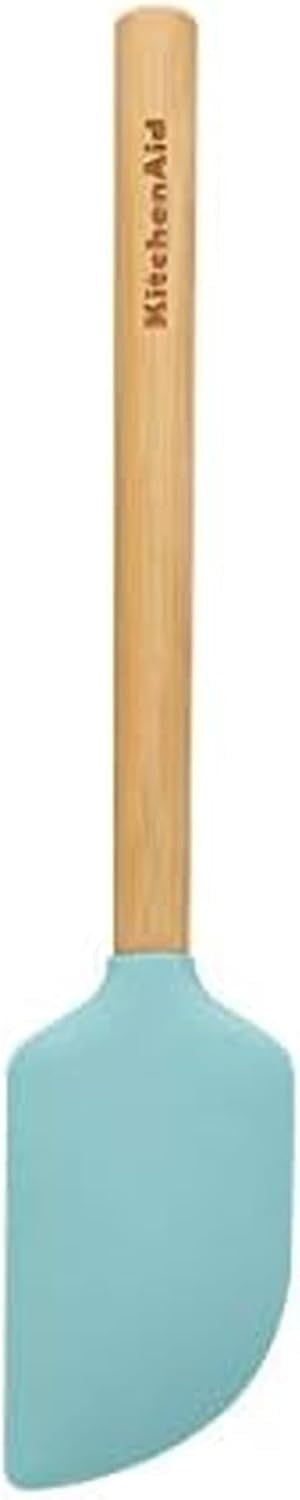 Universal Bamboo Handle Scraper Spatula, Aqua - Walmart.com