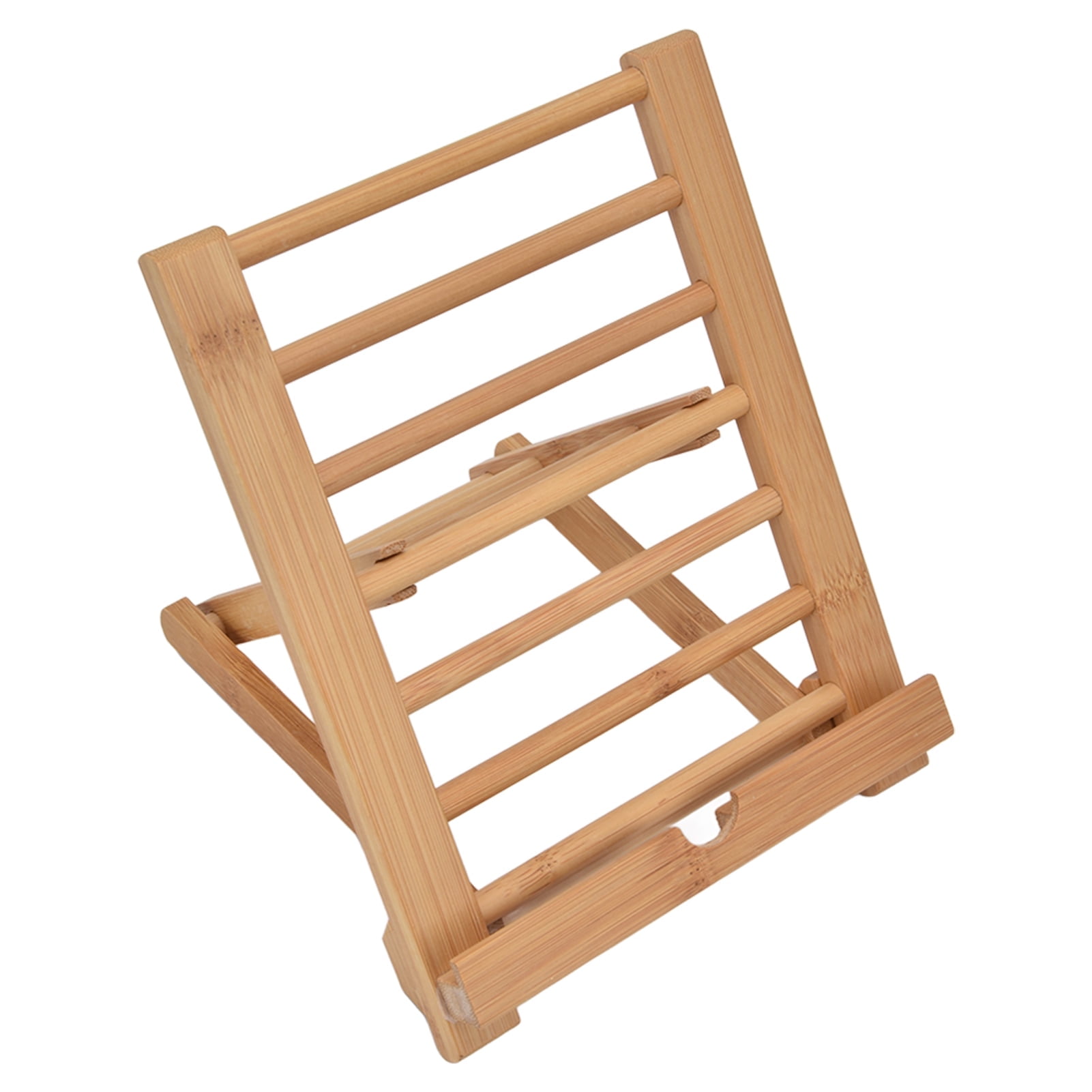 Universal Bamboo Tablet Stand Folding Multi-Angle Desktop Holder for 4 ...