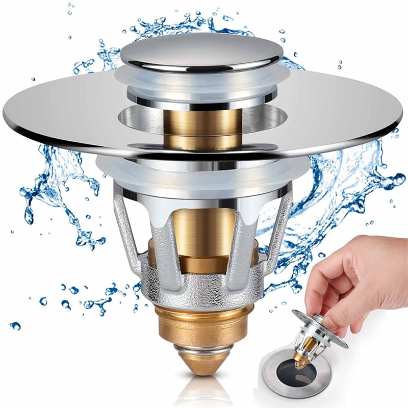 Universal Basin Pop-up Drain Filter Hair Catcher Bath Stopper copper ...