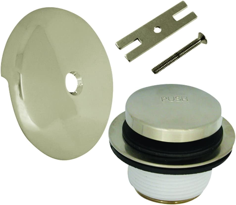 Universal Bath Tub Touch-Toe Push Button Bath Drain Trim Kit with ...