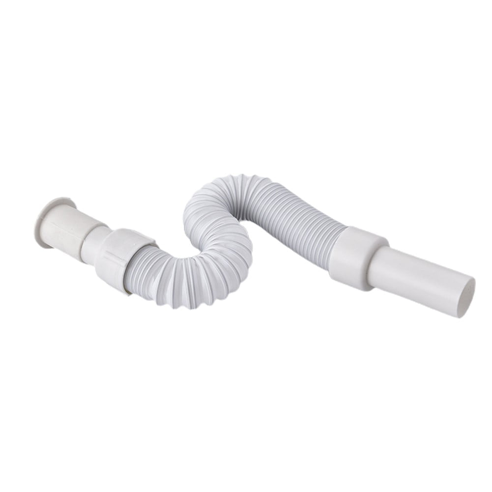 Universal Bathroom Basin/Shower Kitchen Sink Flexible Waste Pipe Trap ...