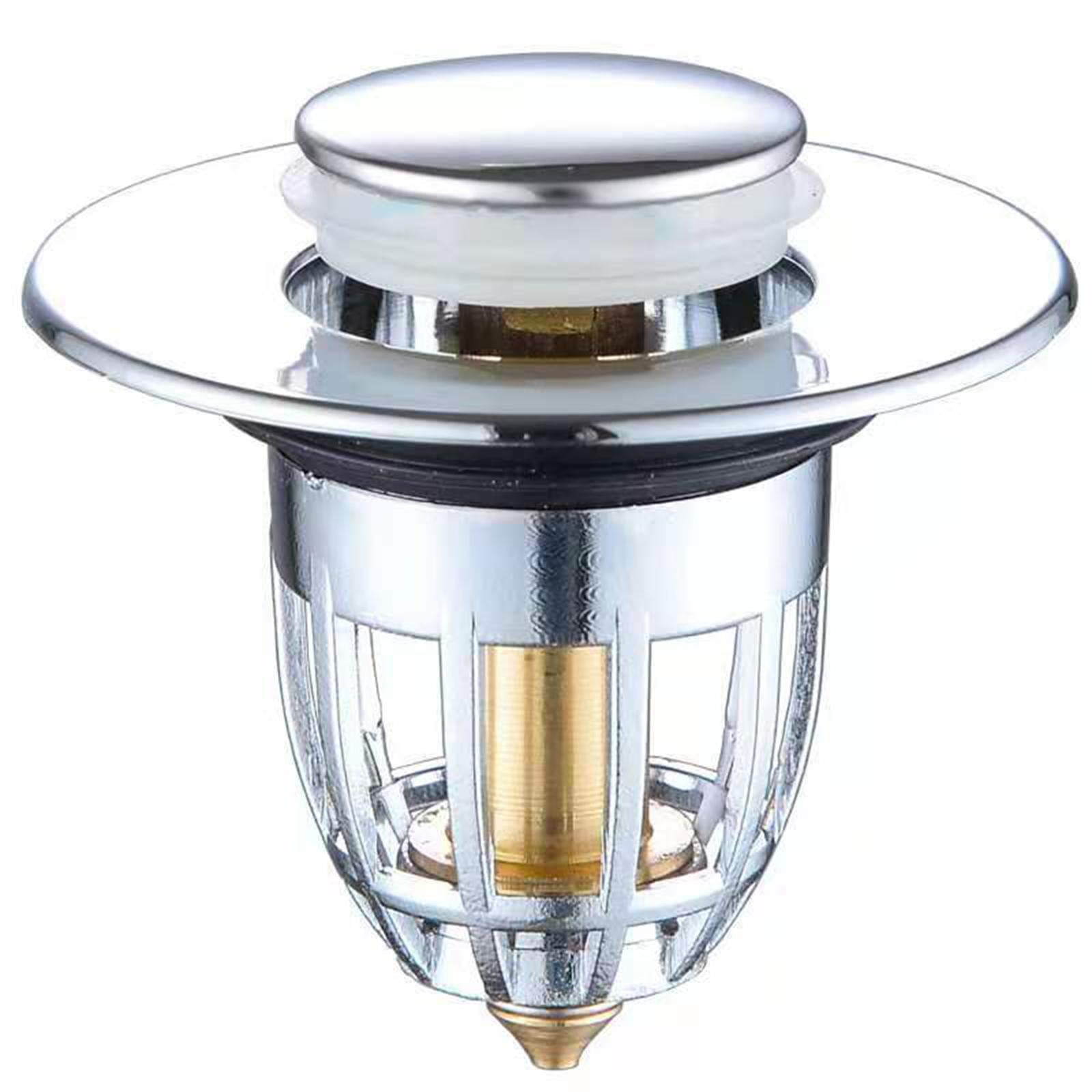 Universal Bathroom Sink Plug Stopper Wash Basin Core Bounce Up Drain ...