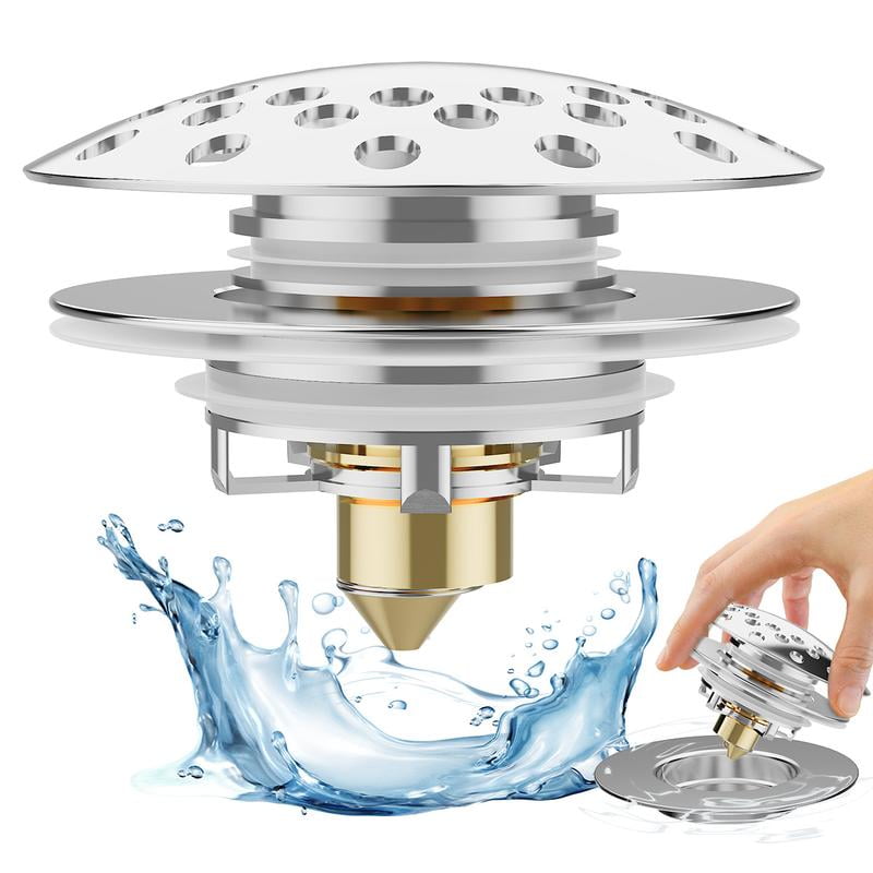 Universal Bathtub Drain Plug & Stopper - Easy Installation, Replaces ...