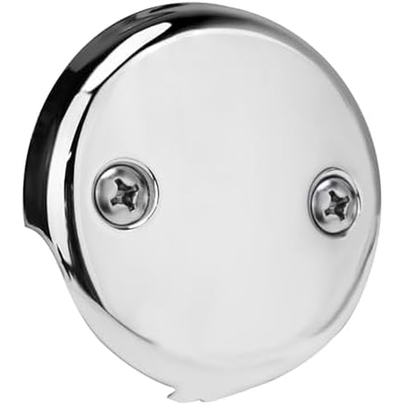 Universal Bathtub Overflow Drain Face Plate 2 Hole Tub Overflow Drain ...