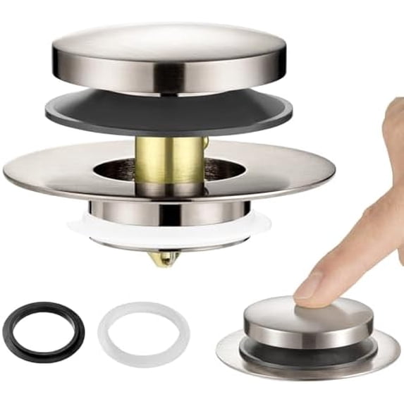 Universal Bathtub Stopper, Pop Up Bath Tub Drain Stoppers, EZ Install ...