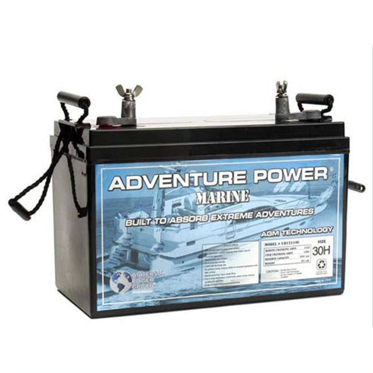 Universal Battery 40603 Upg 40603 Ub121100 [group 30h], Marine Sealed ...