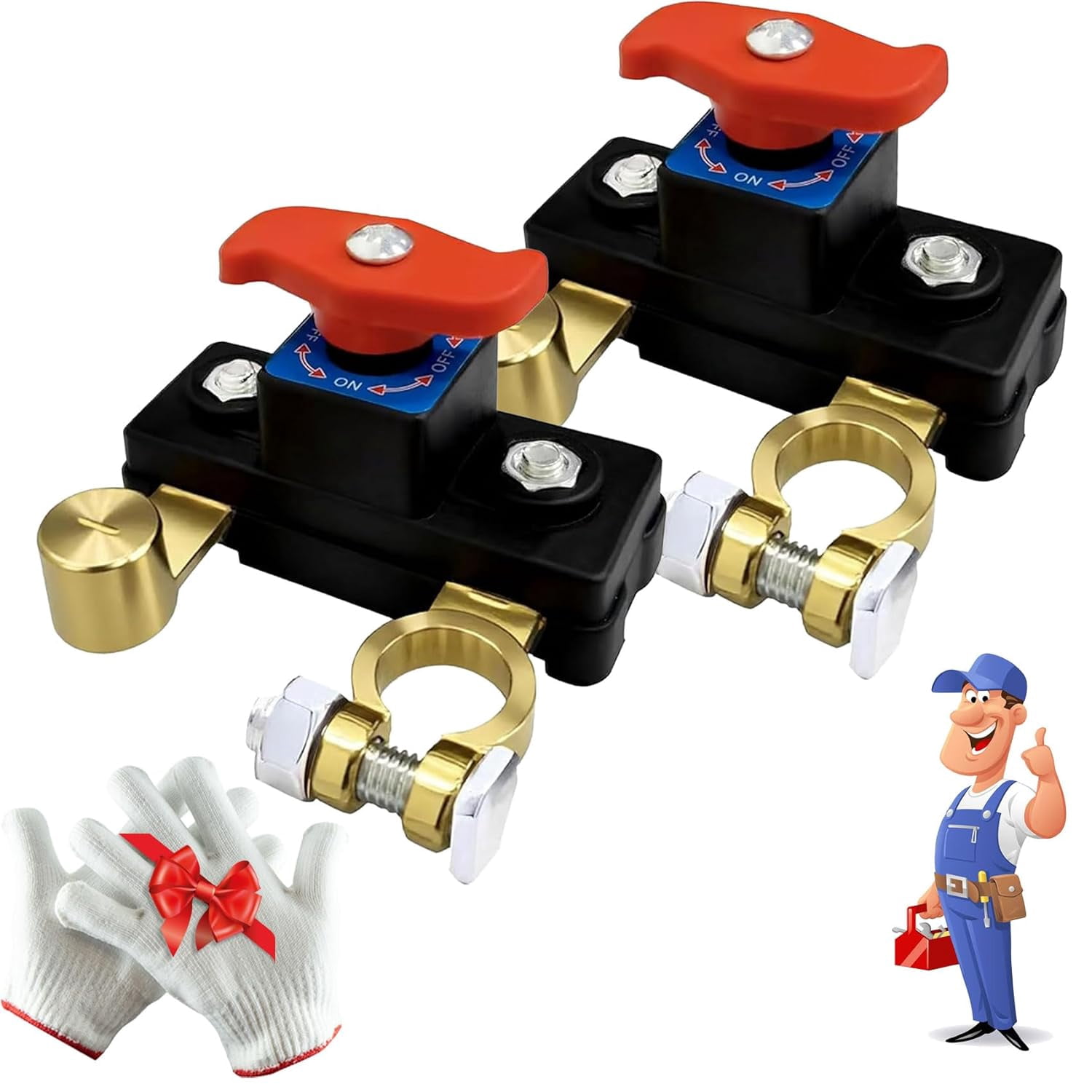 Universal Battery Disconnect & Leak Protector, 12V/24V Car Battery ...