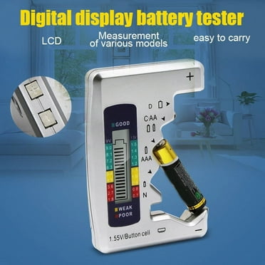 Battery Tester Checker, Universal Battery Checker for AA AAA C D 9V 1 ...