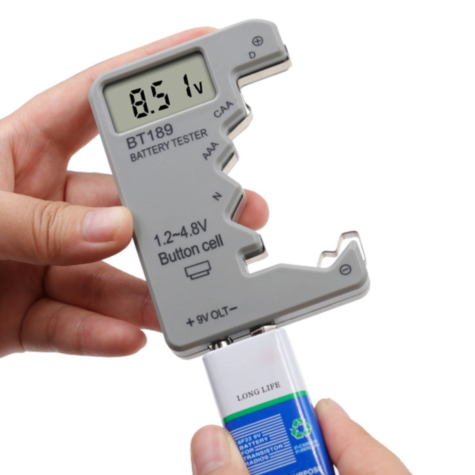 Universal Battery Tester with LCD Display, Multi Purpose Digital ...