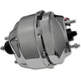 Universal Bendix Style 8" Dual Diaphragm Power Brake Booster Chrome ...