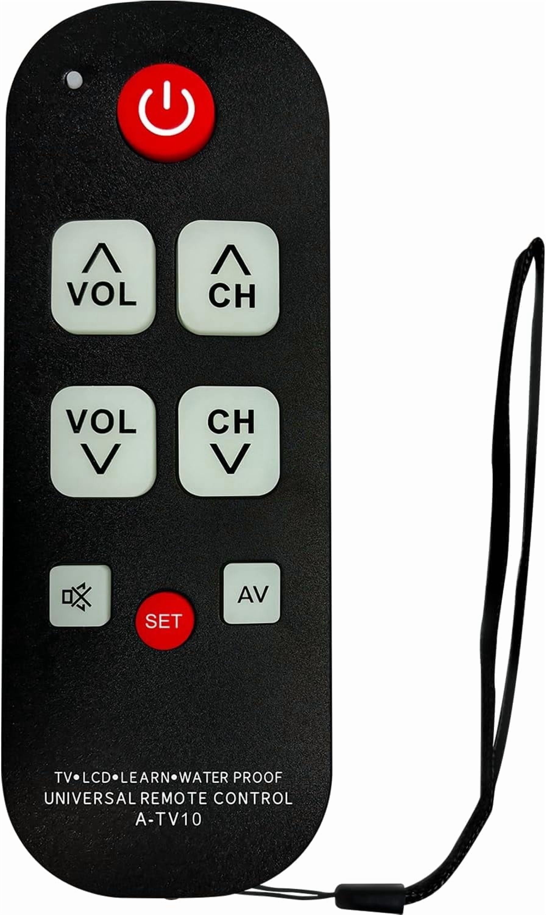 Universal Big Button TV Remote for Seniors, Elderly - Simple Remote ...