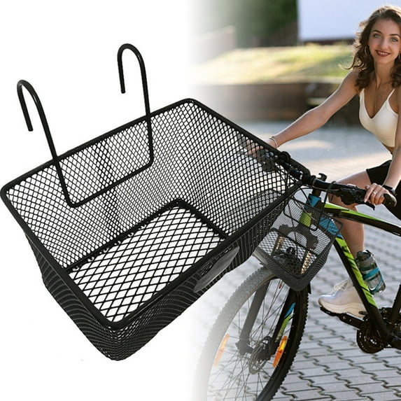 Universal Bike Basket, Foldable Iron Mesh Bike Basket for Front or Rear ...
