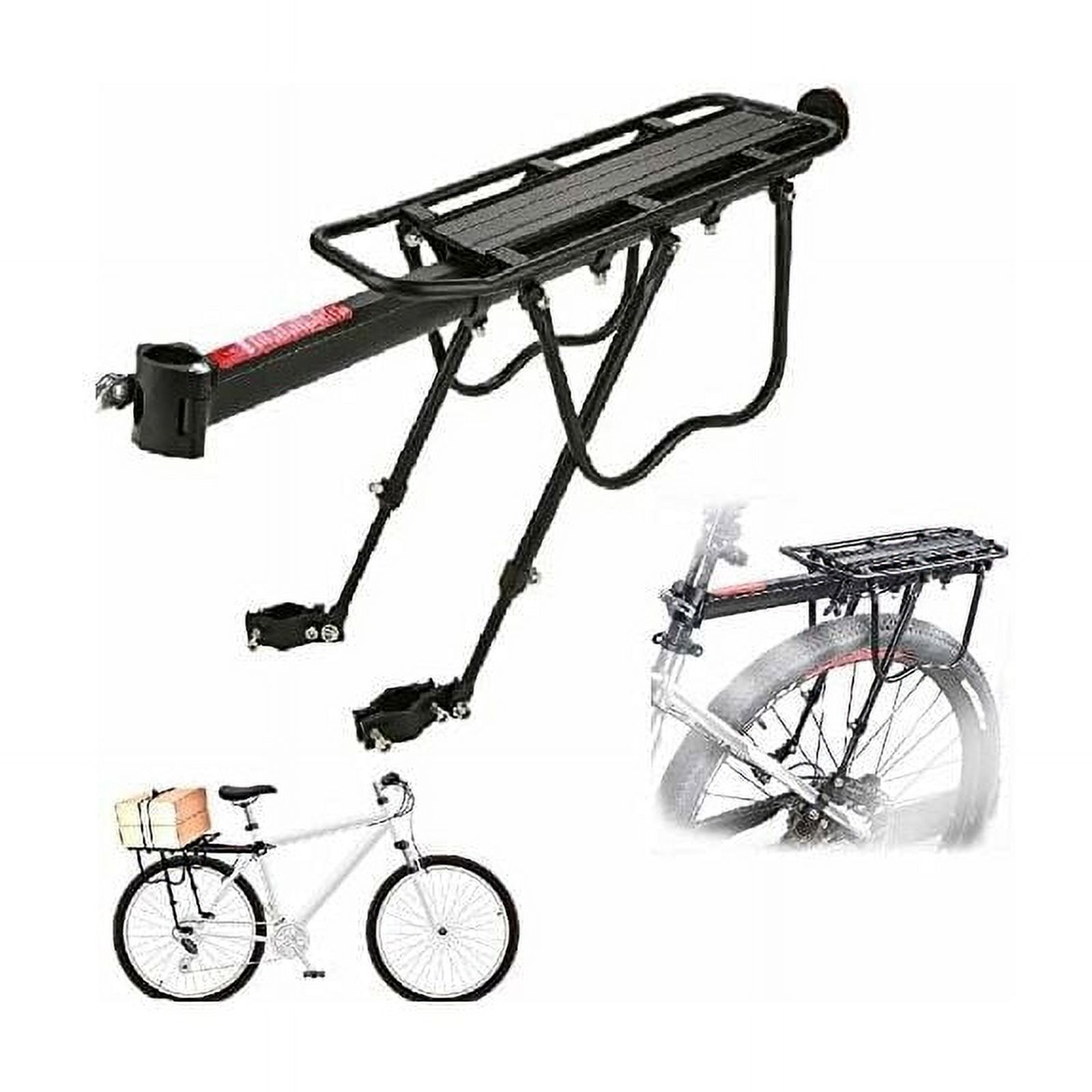 Universal Bike Luggage Rack, Bicycle Rear Rack Carrier Mtb Bike Bicycle ...