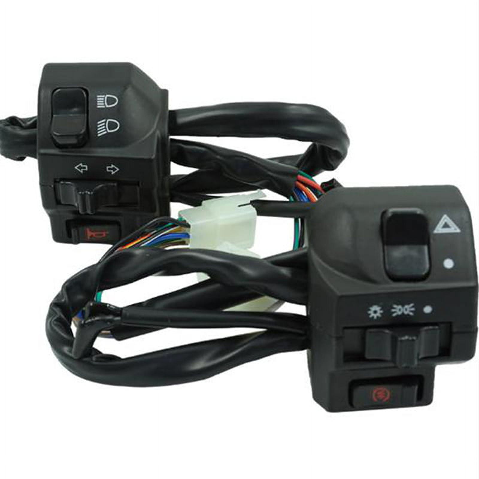 Universal Bike Motorcycle 22mm 7/8" Handle Bar Switch Gear Control Cafe ...