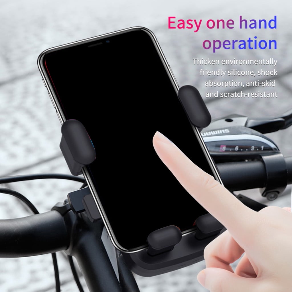 Universal Bike Phone Mount Bicycle Handlebar Cell Phone Holder 4 To 5 ...
