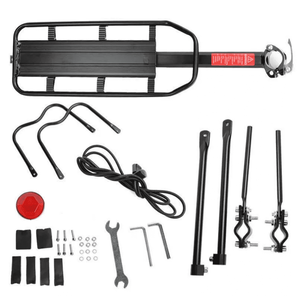 Universal Bike Rear Carrier Rack - Alloy Frame, Disc Brake Compatible ...