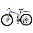 Universal Bikes 26 Mountain Folding Bike 21 Speed Gears Dual Disc Brake ...