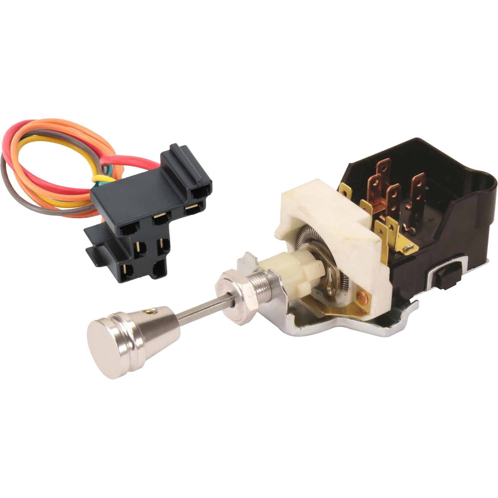 Universal Billet Headlight Switch and Pigtail Kit - 6.50" Extended ...