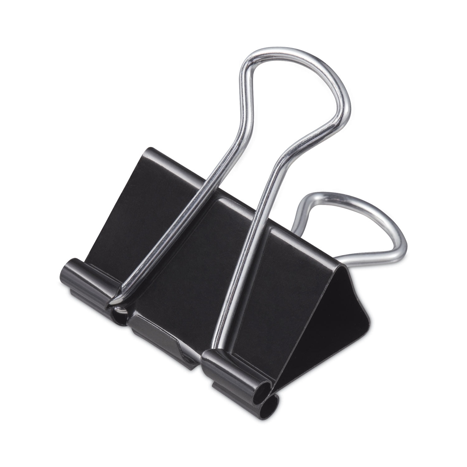 Universal Efficient Medium Binder Clips with Storage Tub, Black/Silver ...