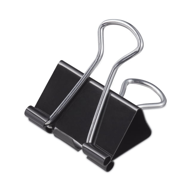 Universal Binder Clips, Medium, Black/Silver, 24 Count - Walmart ...