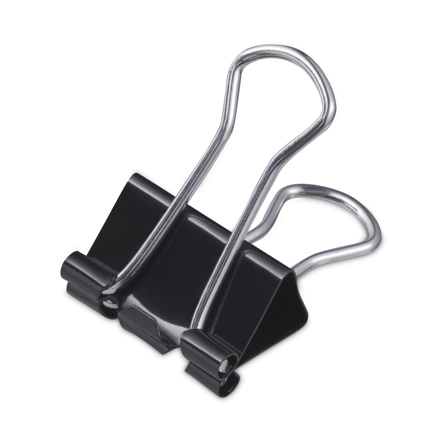 Universal Binder Clips with Storage Tub, Black/Silver, 40 Count ...