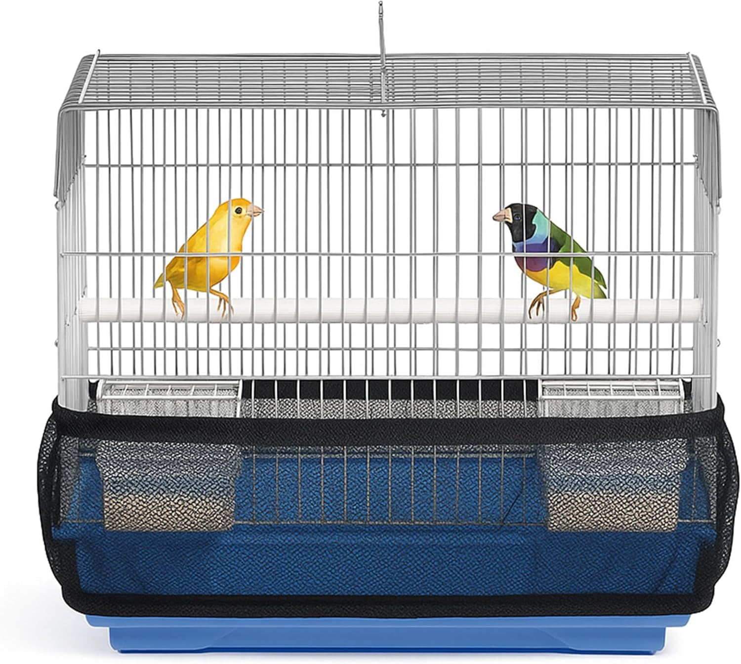KNUTI Universal Bird Cage Seed Catcher Universal Mesh Skirt Cover ...