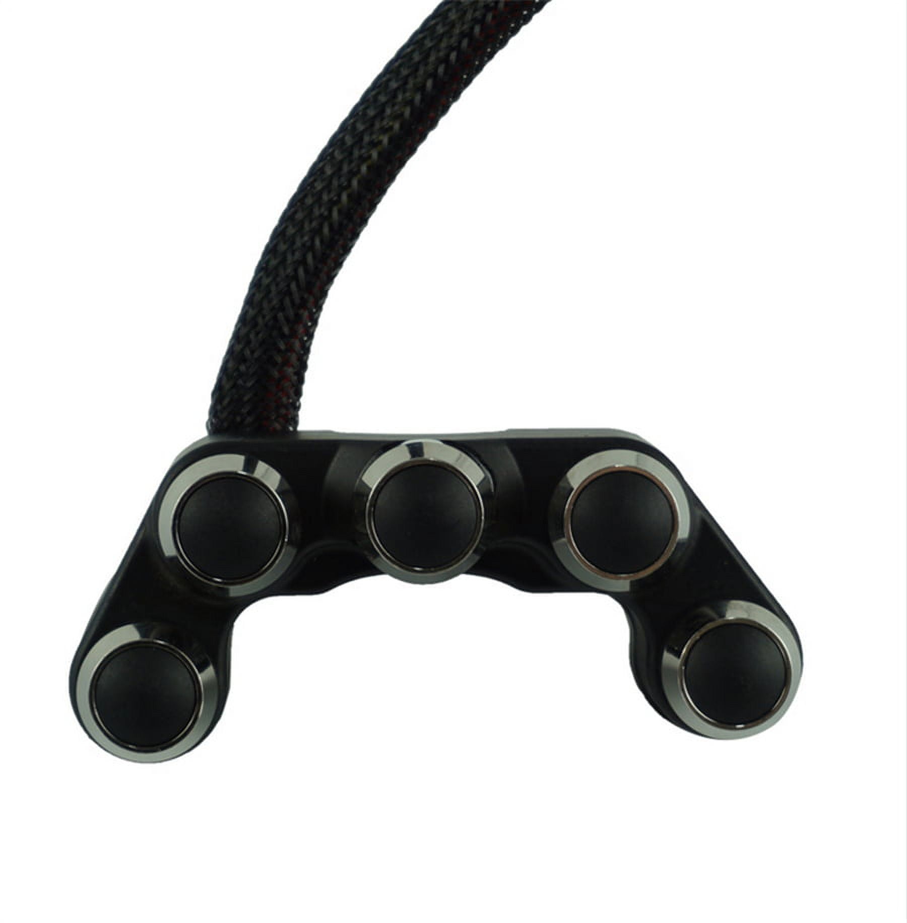 Universal Black CNC 3+2 Push Button Combo ATV Motorcycle Handlebar ...