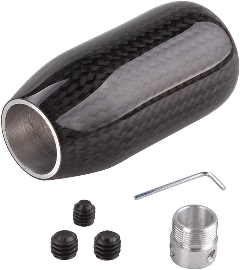 Universal Black Carbon Fiber Shift Knob Head, Sovob Shift Knob Medium ...