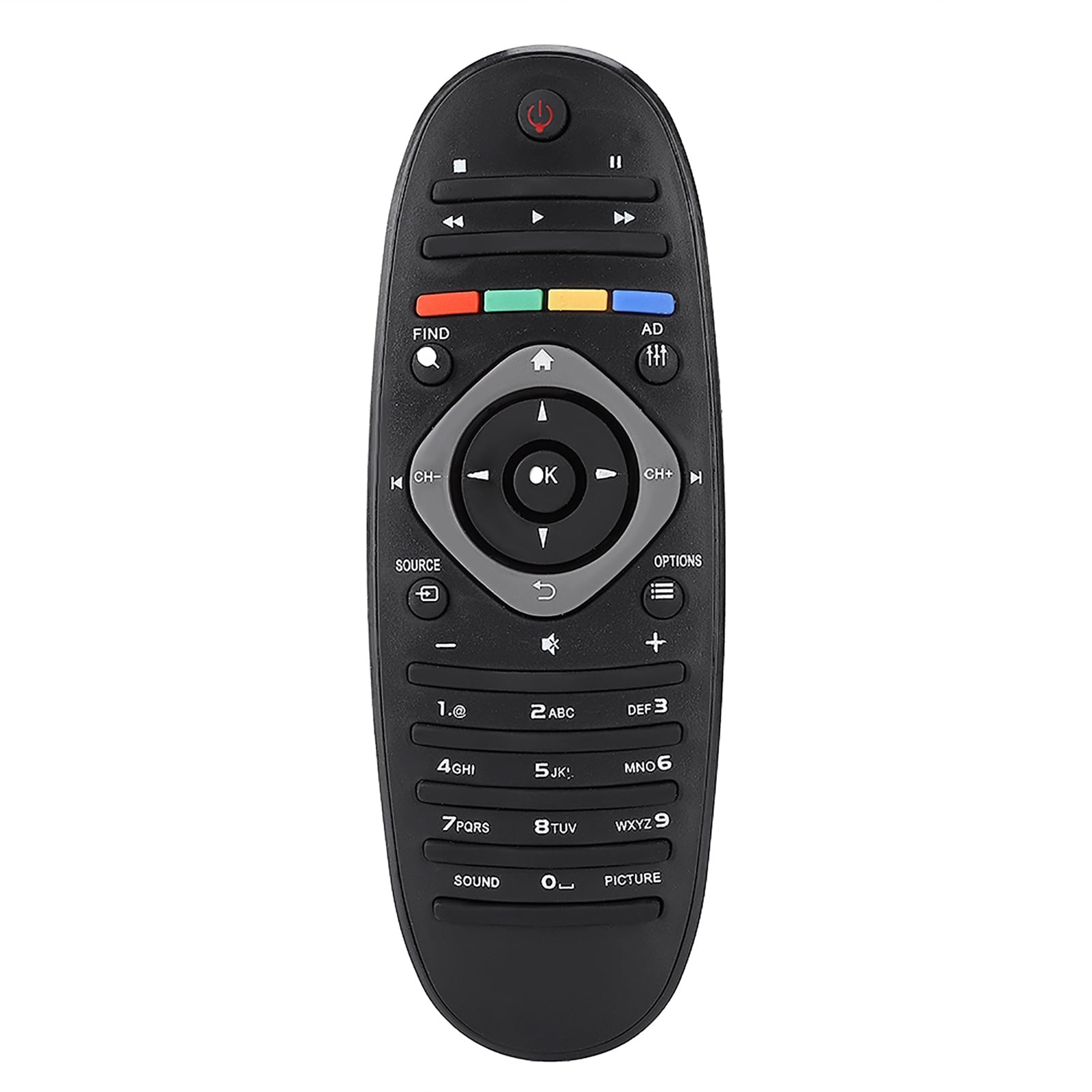 Universal Black Remote Control Dedicated Replacement TV Remote Control ...