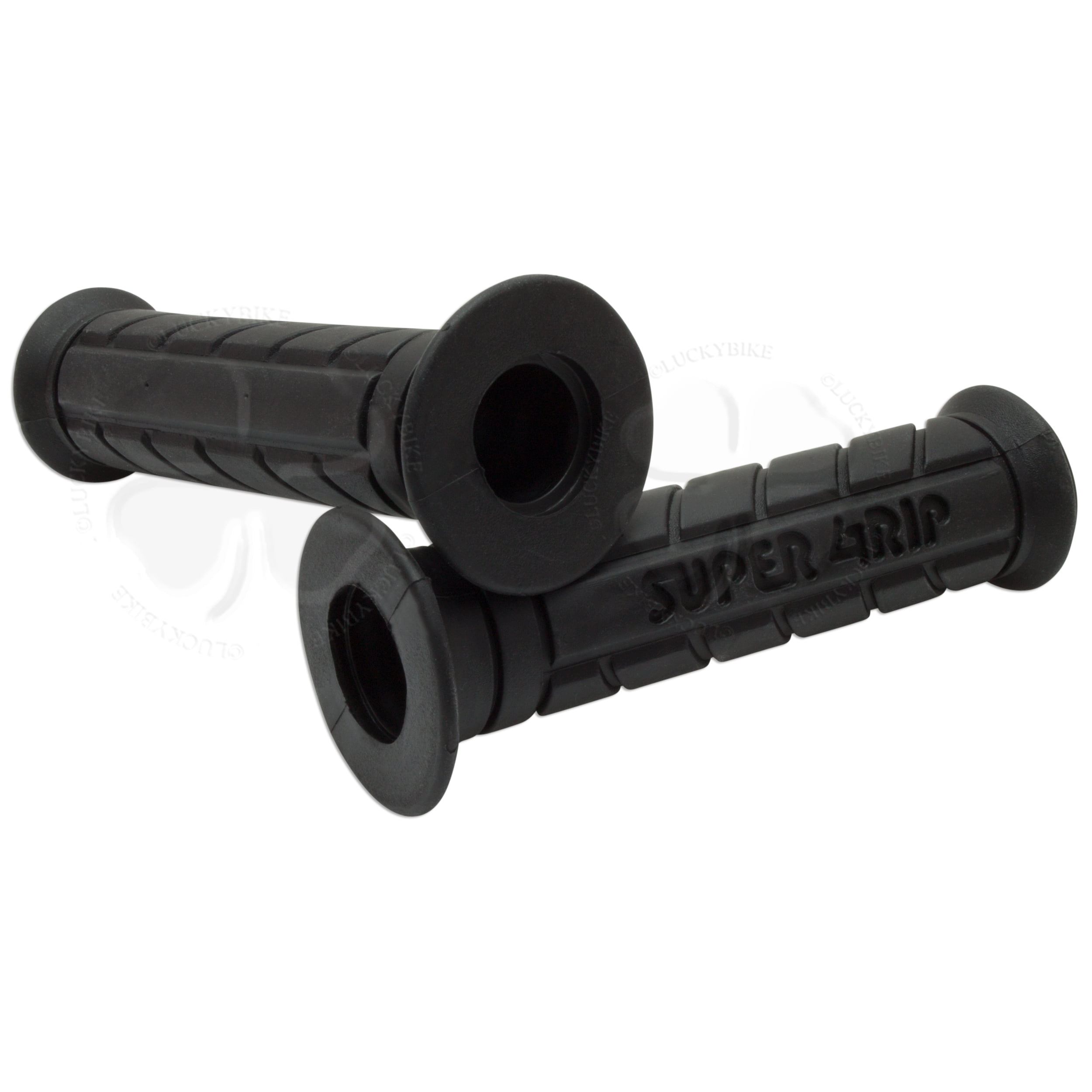 Universal Black Rubber Motorcycle Hand Grips Open End 7/8" 22mm ...