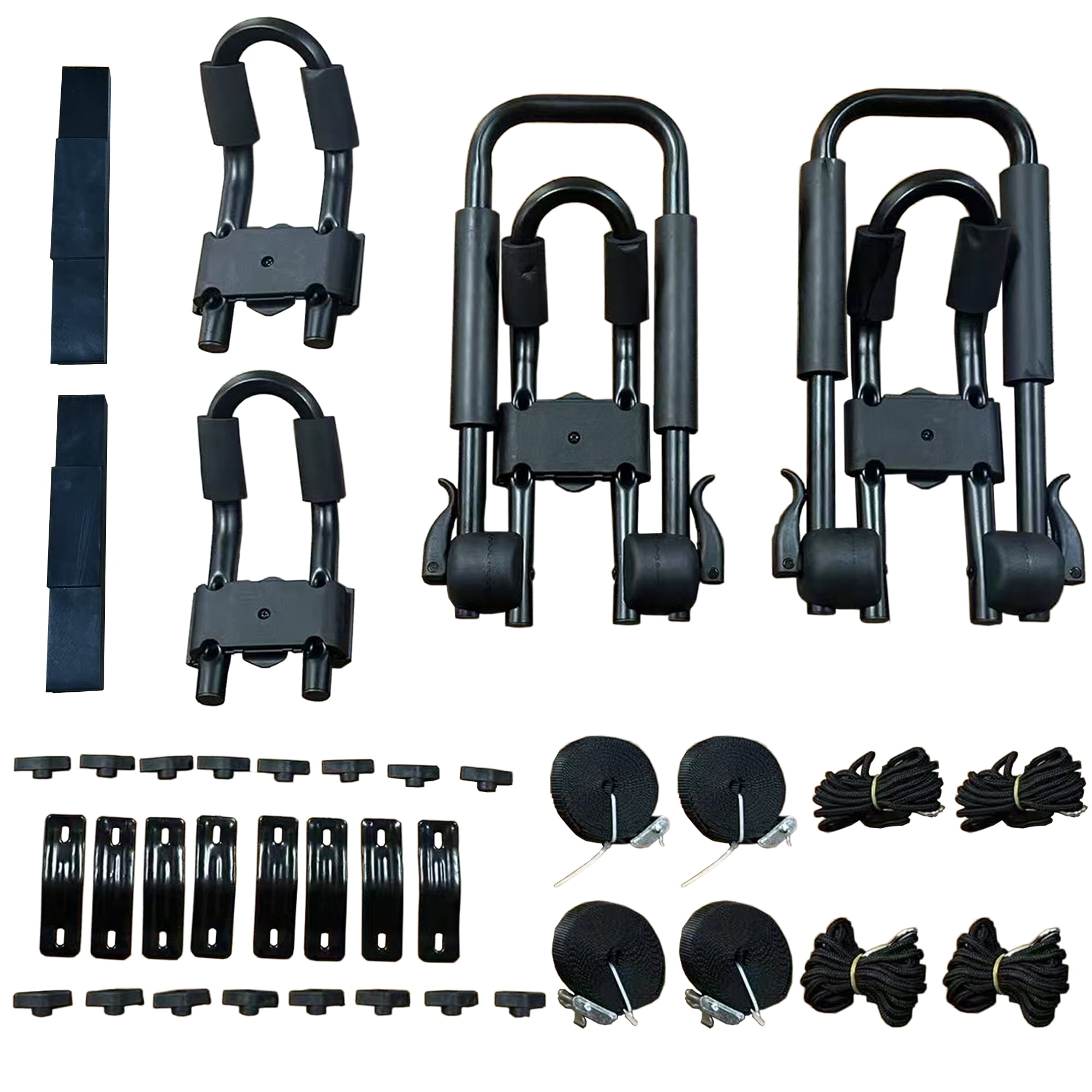 Universal Black Soft Roof Rack for Cars - Foldable Kayak/Surfboard ...