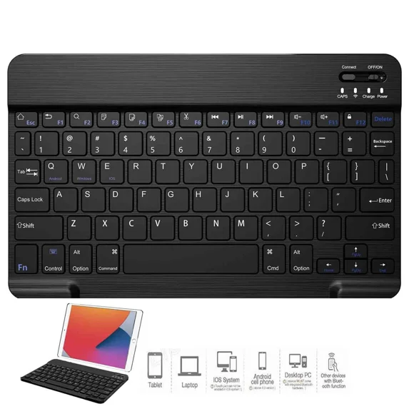 Universal Bluetooth Keyboard Portable Rechargeable Wireless Tablet ...