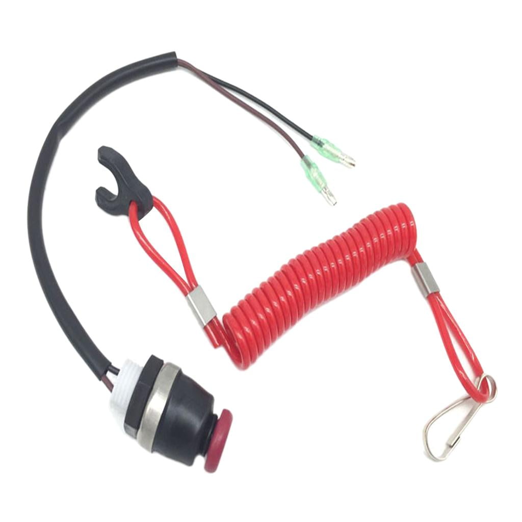 Universal Boat Engine Motor Kill Emergency Stop Switch with Lanyard for ...