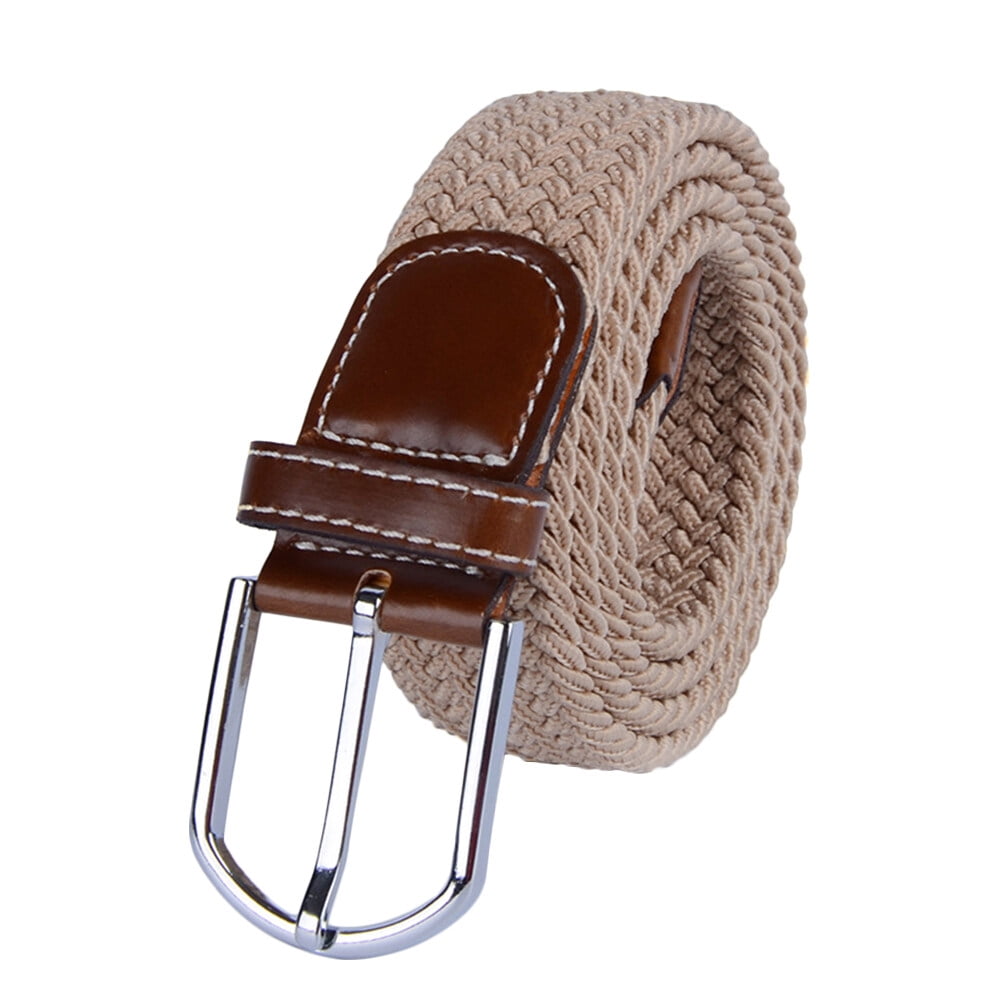 Universal Braided Stretch Belt Casual Fabric Woven Weave Elastic Belt ...