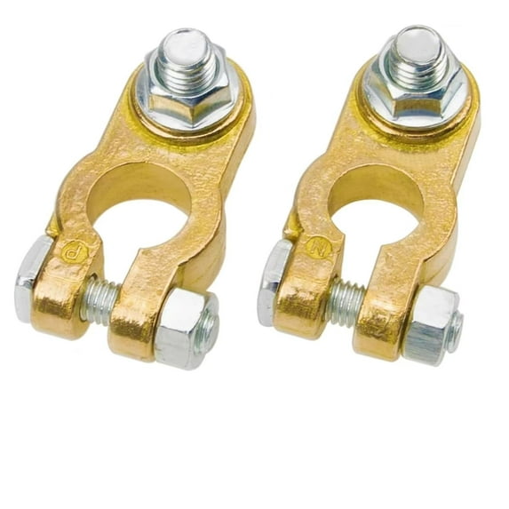 Universal Brass Battery Terminal Connectors, Top Post Battery Terminals ...