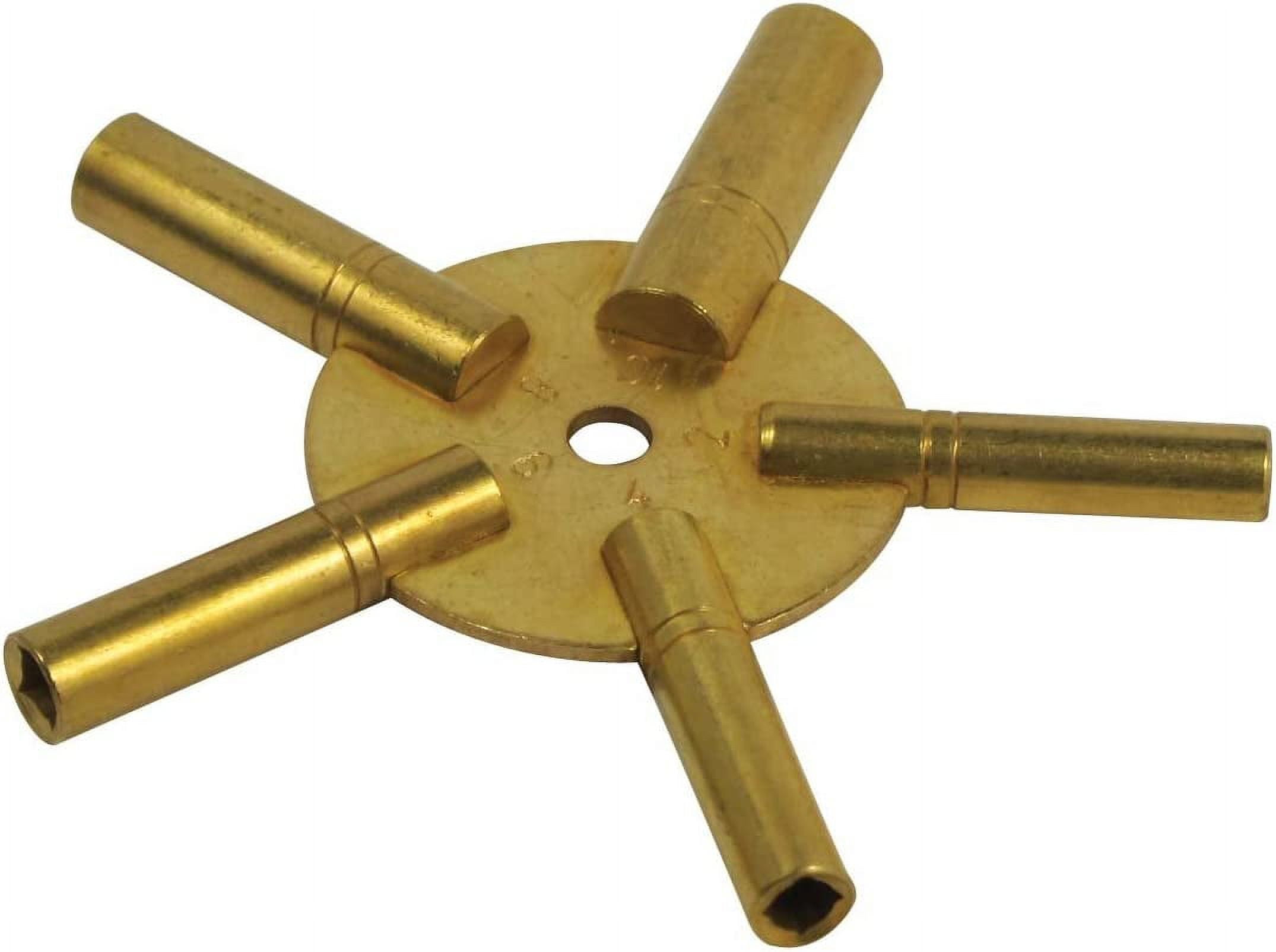 Universal Brass Clock Key for Winding Clocks, Odd and Even Numbers ...