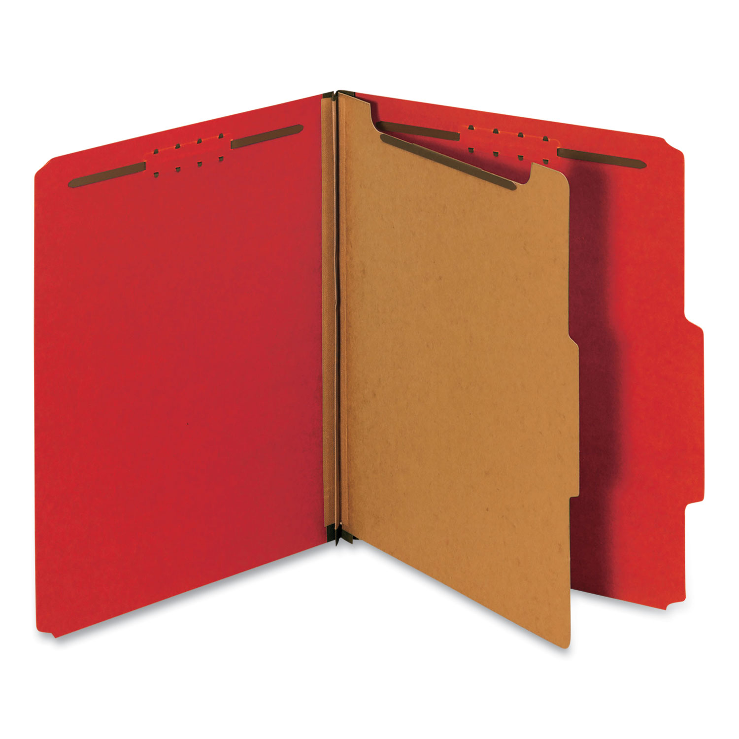 Universal Bright Colored Pressboard Classification Folders, 1 Divider ...