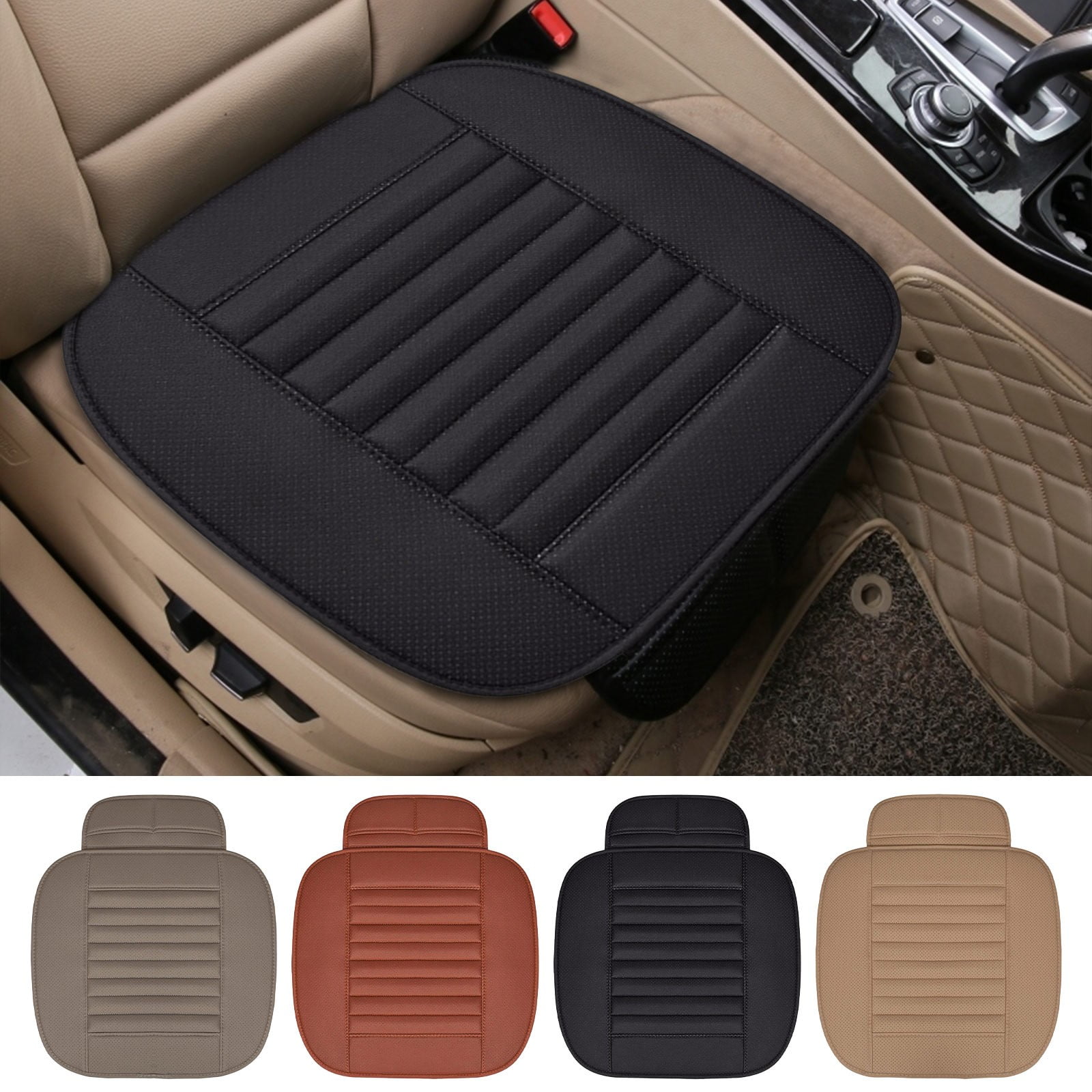 Universal Buckwheat Hull Back Seat Cushion, Ergonomic Car Seat Support ...