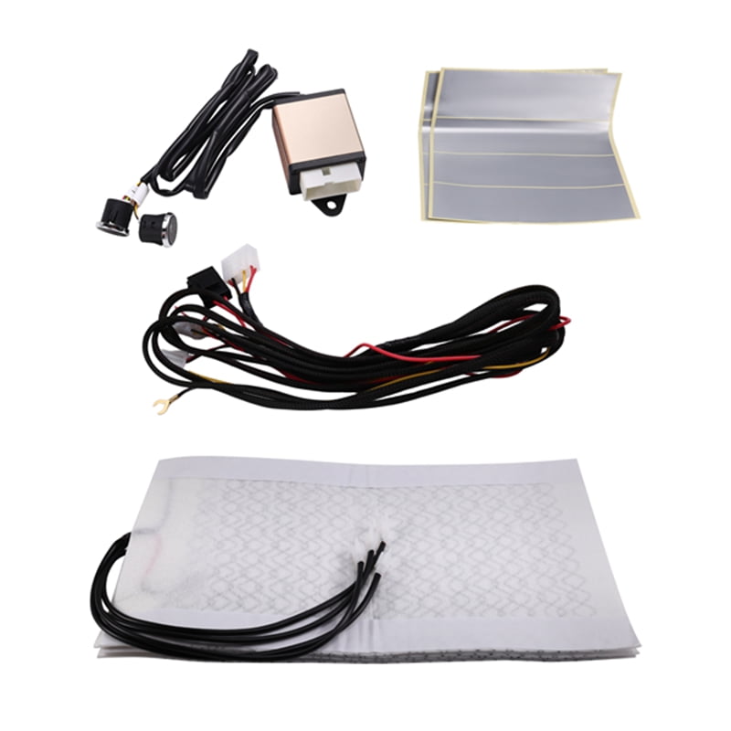 Universal Built-in Car Seat Heater Kit 2 Seats Heating Pads 3 Levels ...