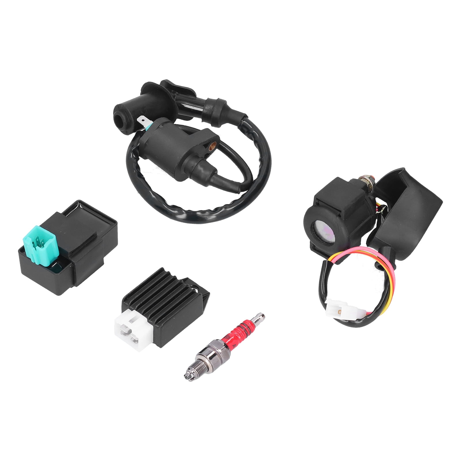 Universal CDI Module & Ignition Coil Set with Solenoid Relay and ...