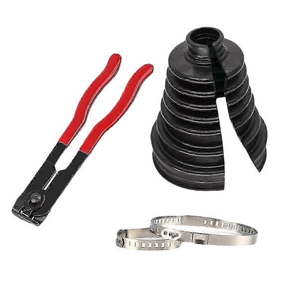 Universal CV Joint Boot Kit with Clamps and Zip Ties for Car Axle Drive ...