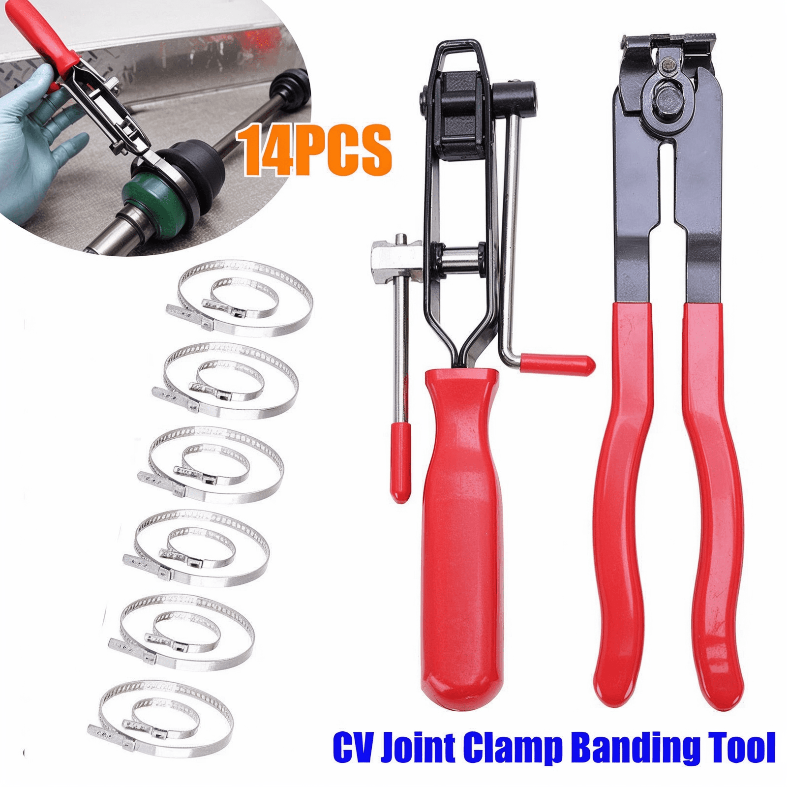Universal CV Joint Boot Repair Kit with Banding Tool and 14PCS ...