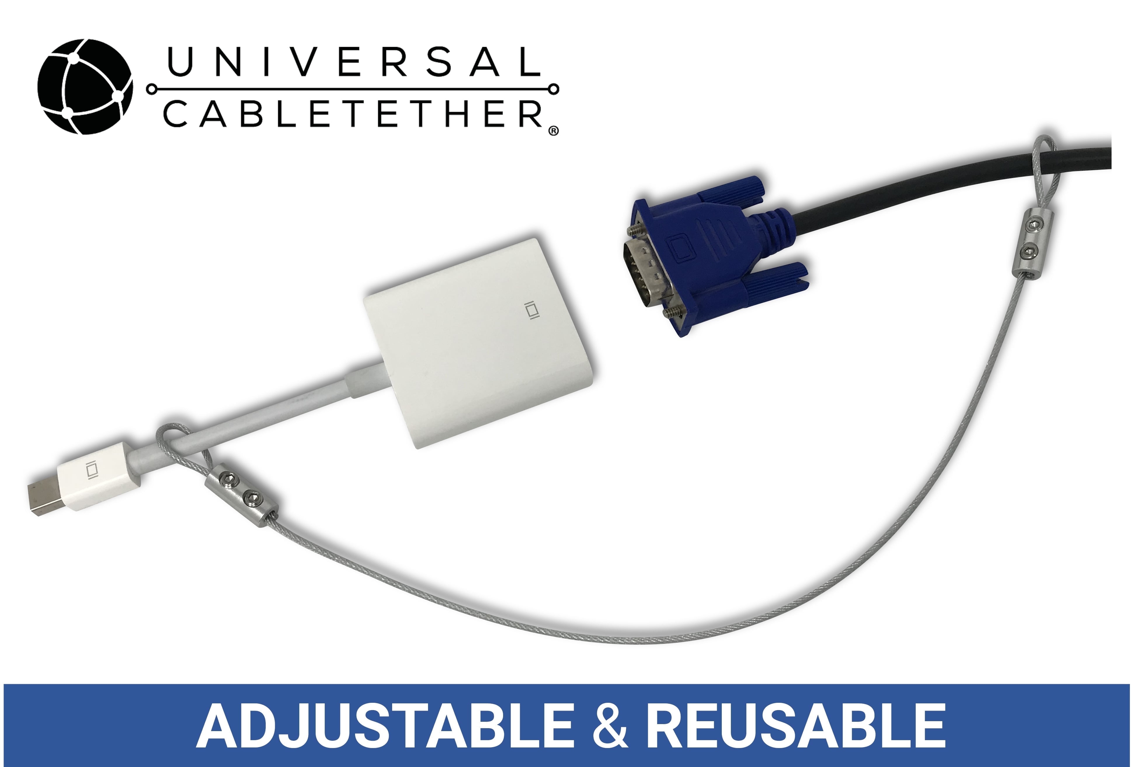 Universal CableTether - TetherClamp (4 Pack) - Heavy Duty, Reusable ...