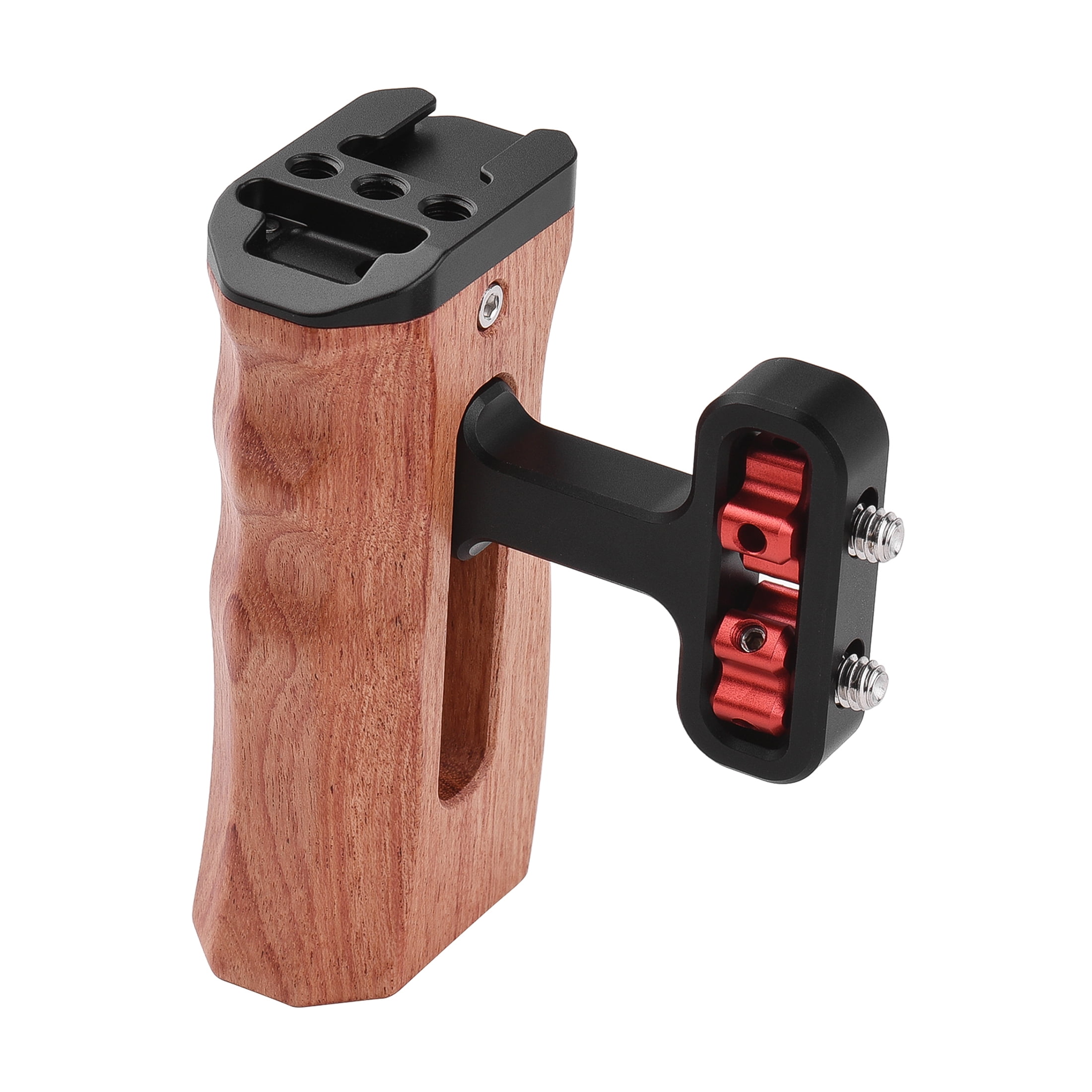 Universal Camera Cage Left/Right Side Handle Wooden Hand Grip with 1/4 ...