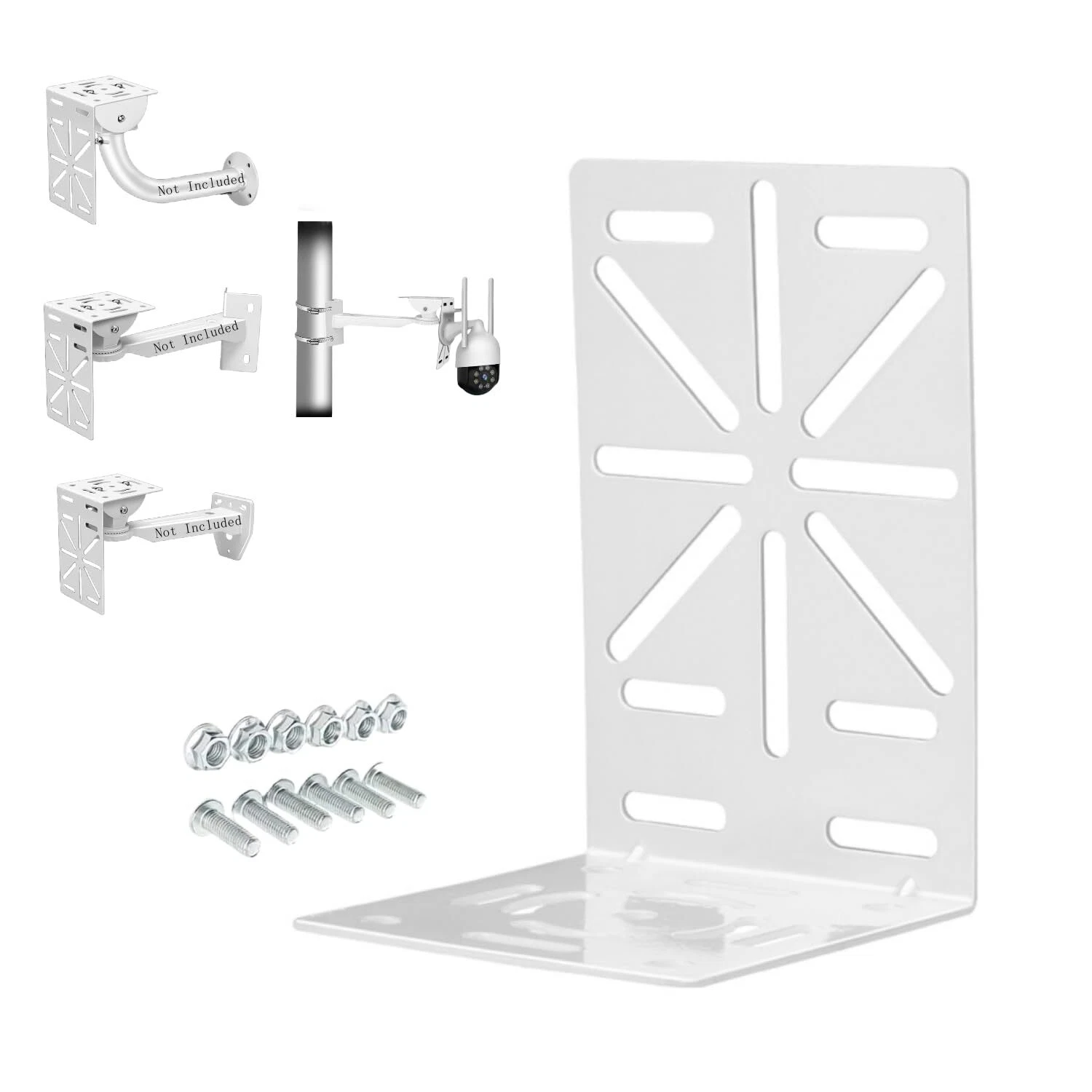 Universal Camera Mount L-Shape Adjustable Bracket Dome CCTV ...