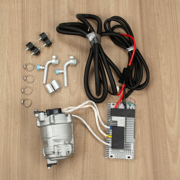 Universal Car Air Conditioner Semi Close Kit 12V Electric AC Scroll ...