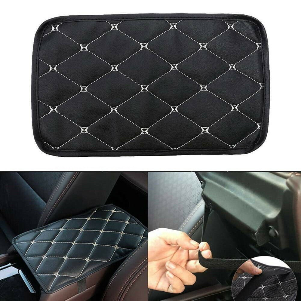Universal Car Armrest Pad Cover Auto Center Console Box Pu Leather Mats ...