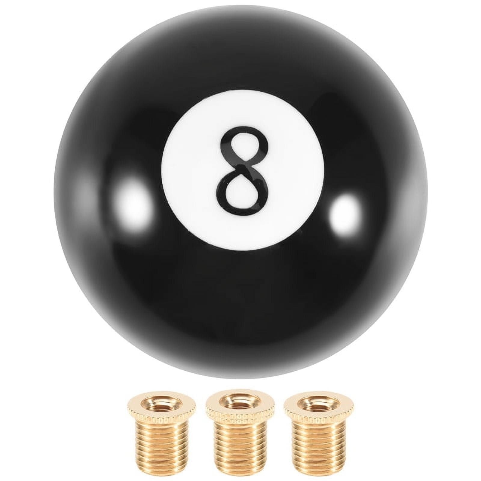 Universal Car Auto Black 8 Ball Gear Shift Shifter Knob W 8mm 10mm 12mm ...