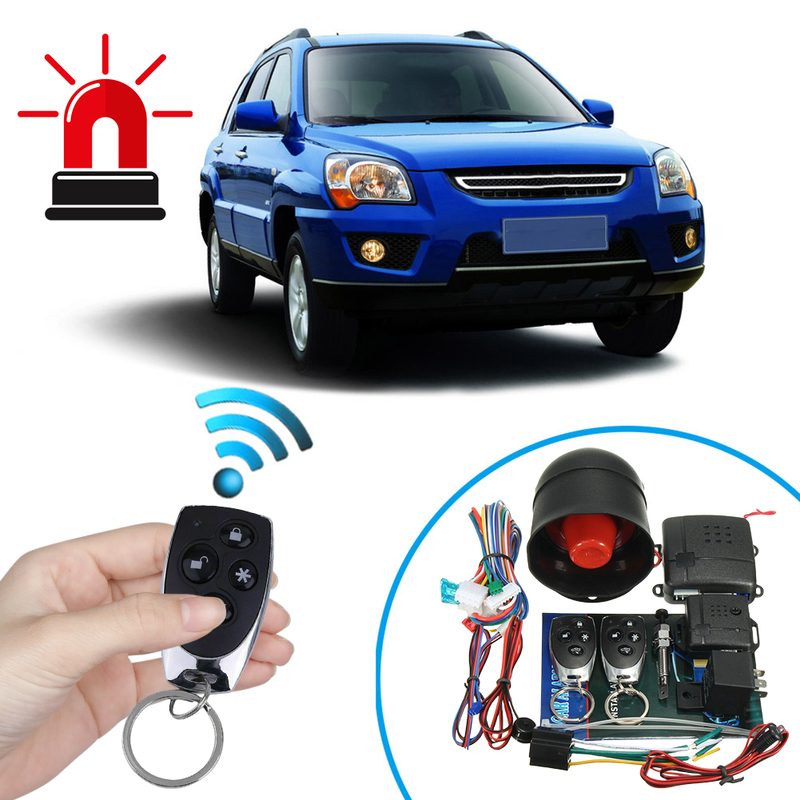 Universal Car Auto Burglar Alarm Protection with Siren and Wiring ...